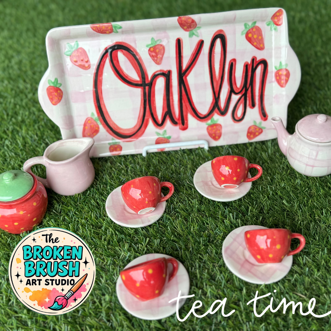 Tea Time: Paint your own tea set | The Broken Brush Studio